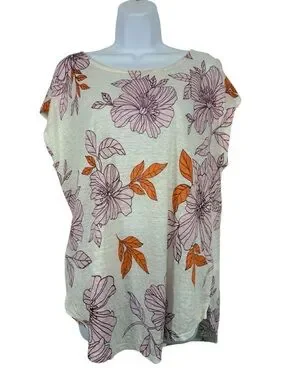 RACHEL Rachel Roy | Tops | Rachel Roy 0 Linen Floral Top Xl Mint Green ...
